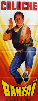 "BANZAÏ" Affiche originale 1982 (COLUCHE, Claude ZIDI) | eBay