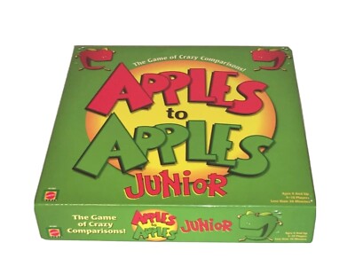 APPLES TO APPLES JUNIOR Mattel Kid’s Board Game The Game of Crazy ...