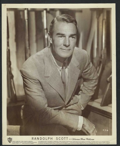 HOLLYWOOD RANDOLPH SCOTT ACTOR WARNER BROS VTG ORIGINAL PHOTO | eBay