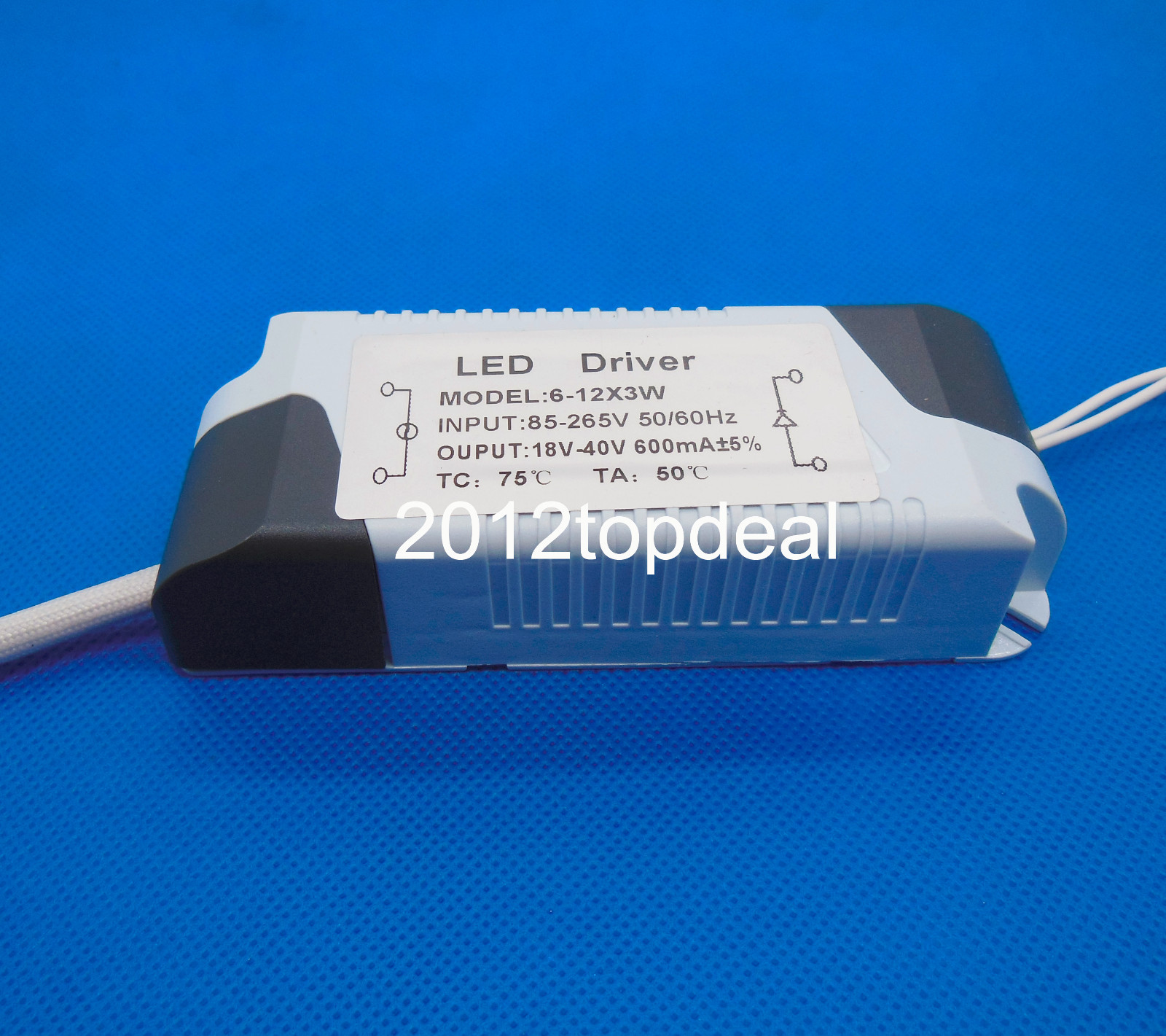 6-12X3W LED Power Driver Supply Dimmable 600mA 220V For 3w High power ...