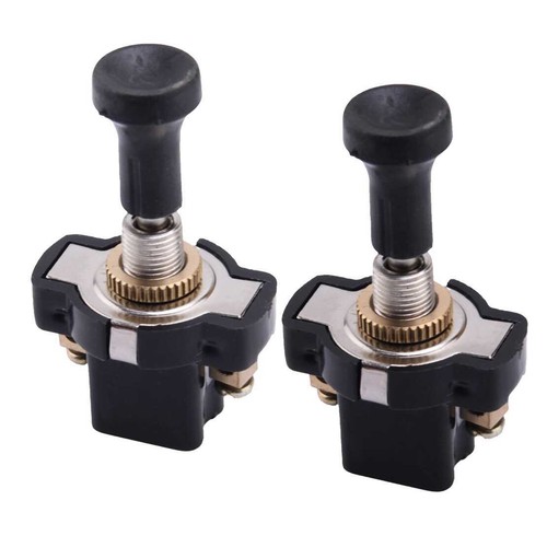2x DC 12V 8mm Thread Mount Electrical Auto Car ON-OFF Push-Pull Switch ...