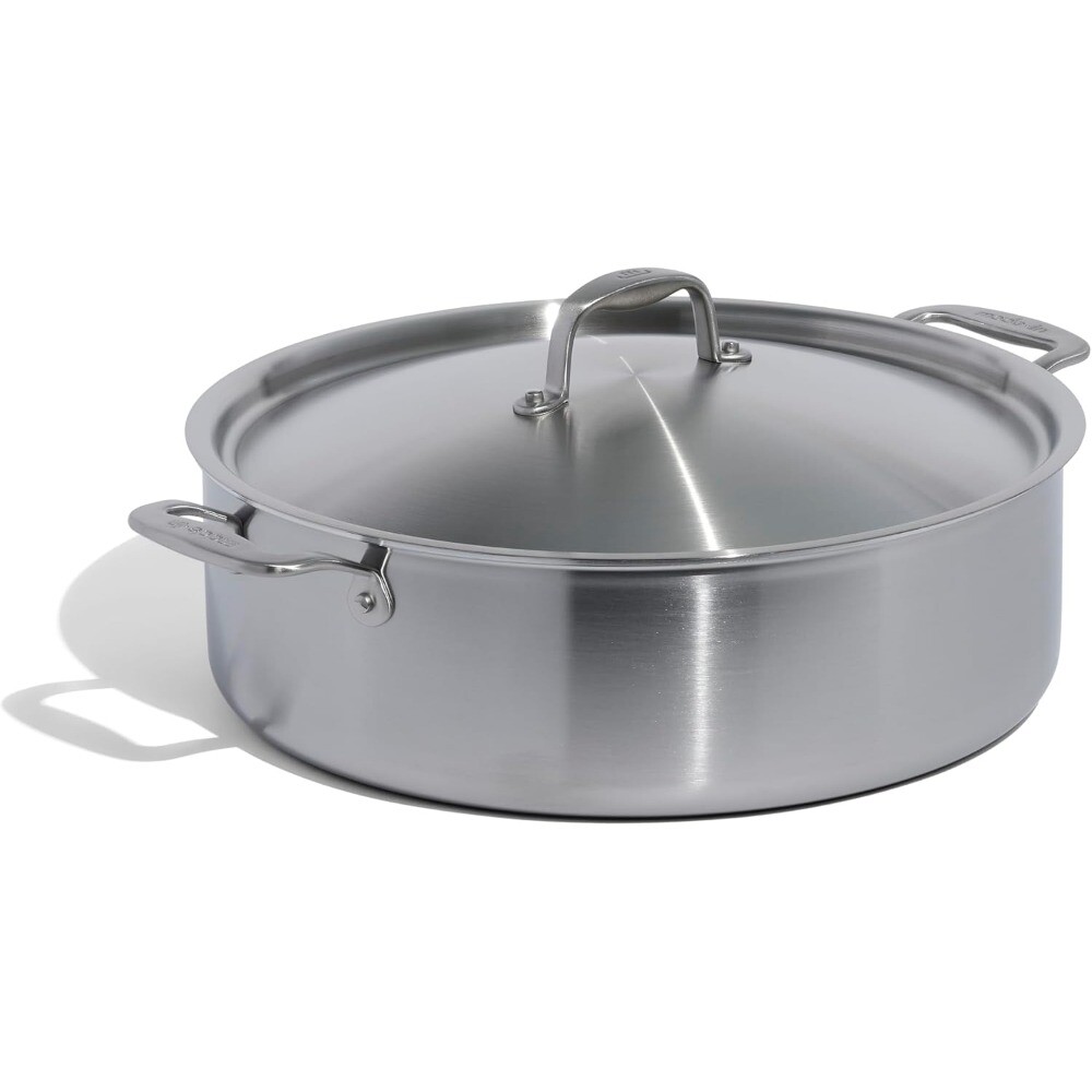 Made In Cookware -10 Quart Stainless Steel Rondeau Pot Lid -5 Ply ...