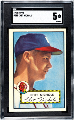 1952 Topps #288 Chet Nichols SGC 5 | eBay