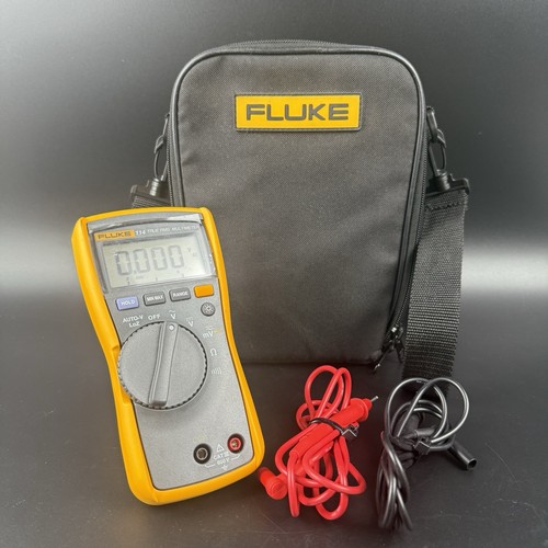 Fluke 114 True RMS Multimeter With Leads & Fluke Soft Case | eBay