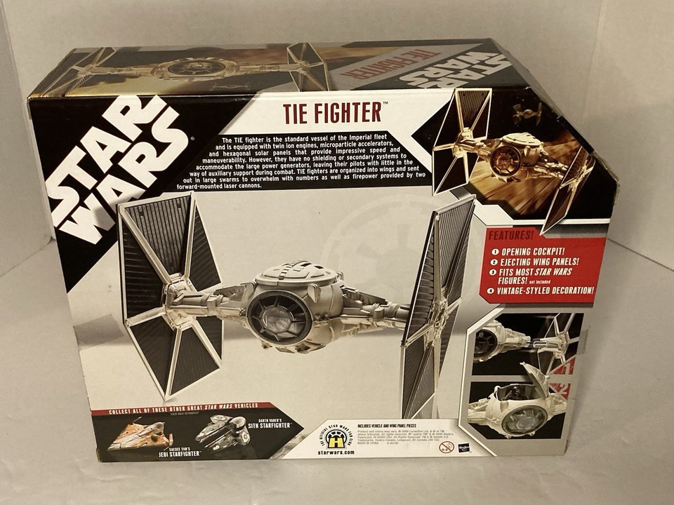 Star Wars 30th Anniversary Tie Fighter Hasbro 2006 Ejecting Wing Panels ...