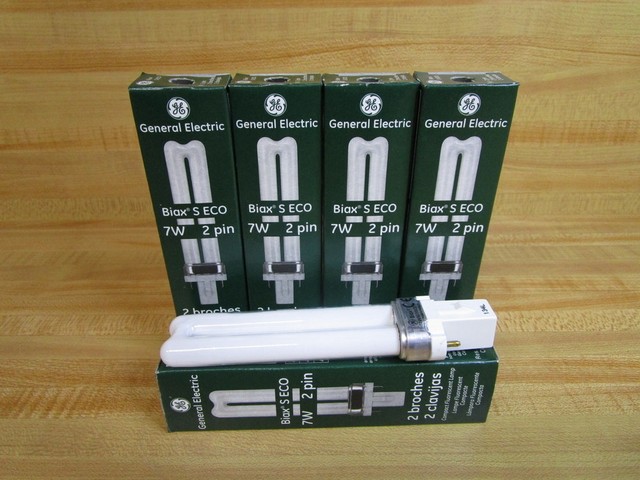 (10-Pack) GE F7BX/827/ECO Fluorescent 7W Lamp Light Bulb 2700K Warm ...