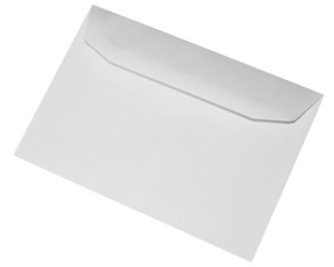 C5- White Envelopes, 155x220mm, Gummed, 90gsm, No Window, Plain - FREE ...