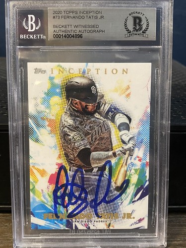 Fernando Tatis Jr Signed 2020 Topps Inception Autographed BGS BAS 10 ...