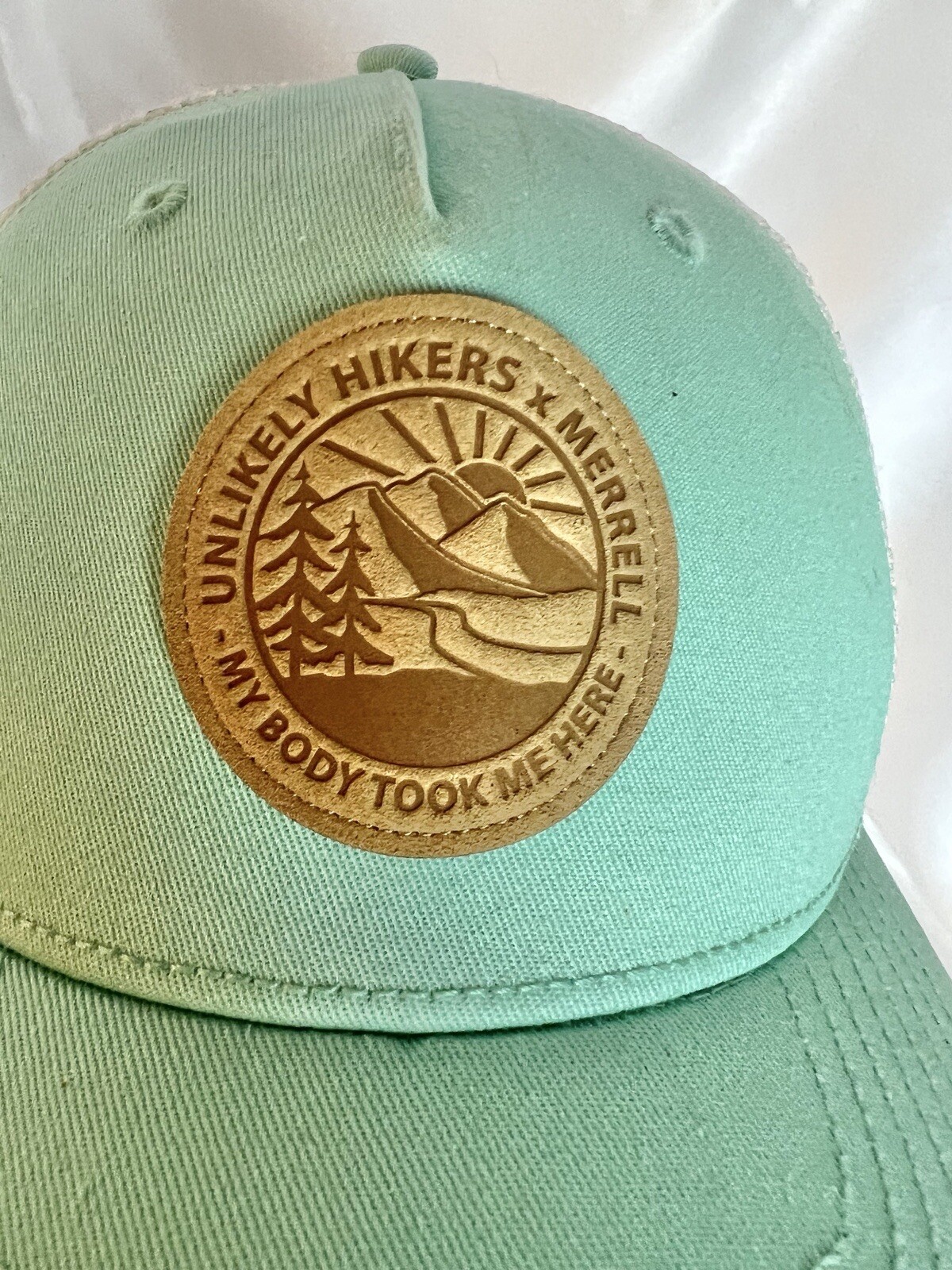 Merrell Baseball Hat Cap Patch Snapback Blue Unlikely Hikers My Body ...