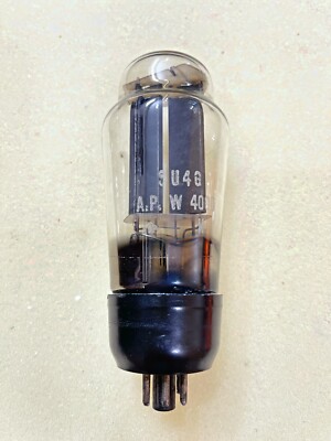 GEC U52 5U4G First Version Black Plate Black Base Cup Getter NOS | eBay
