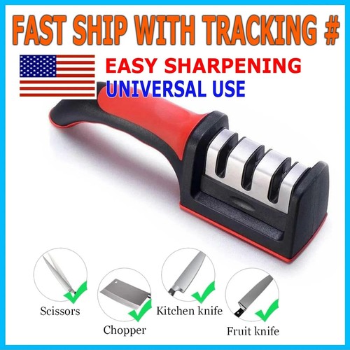 Knife Sharpener Professional Ceramic Tungsten Kitchen Sharpening System ...
