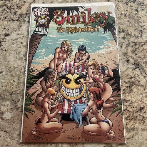 Smiley the Psychotic Button Spring Break Special ~ #1 ~ Chaos! Comics | eBay