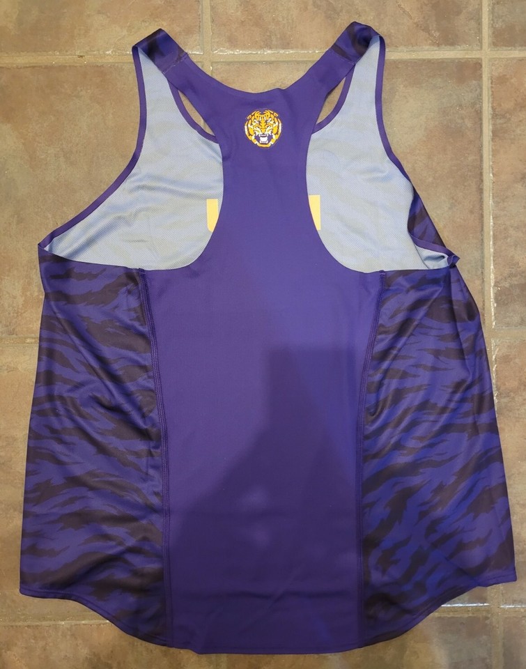 Nike LSU Tigers Team Issued Track and Field Jersey Singlet Women's Size ...