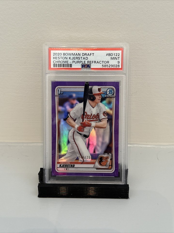 2020 Bowman Chrome 1st HESTON KJERSTAD Purple Refractor #048/250 PSA 9 ...