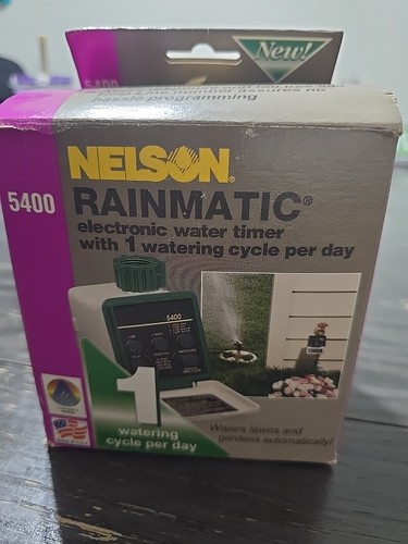 NELSON 5700 Rainmatic Electronic Timer 1 Watering Cycle per Day T5 W ...