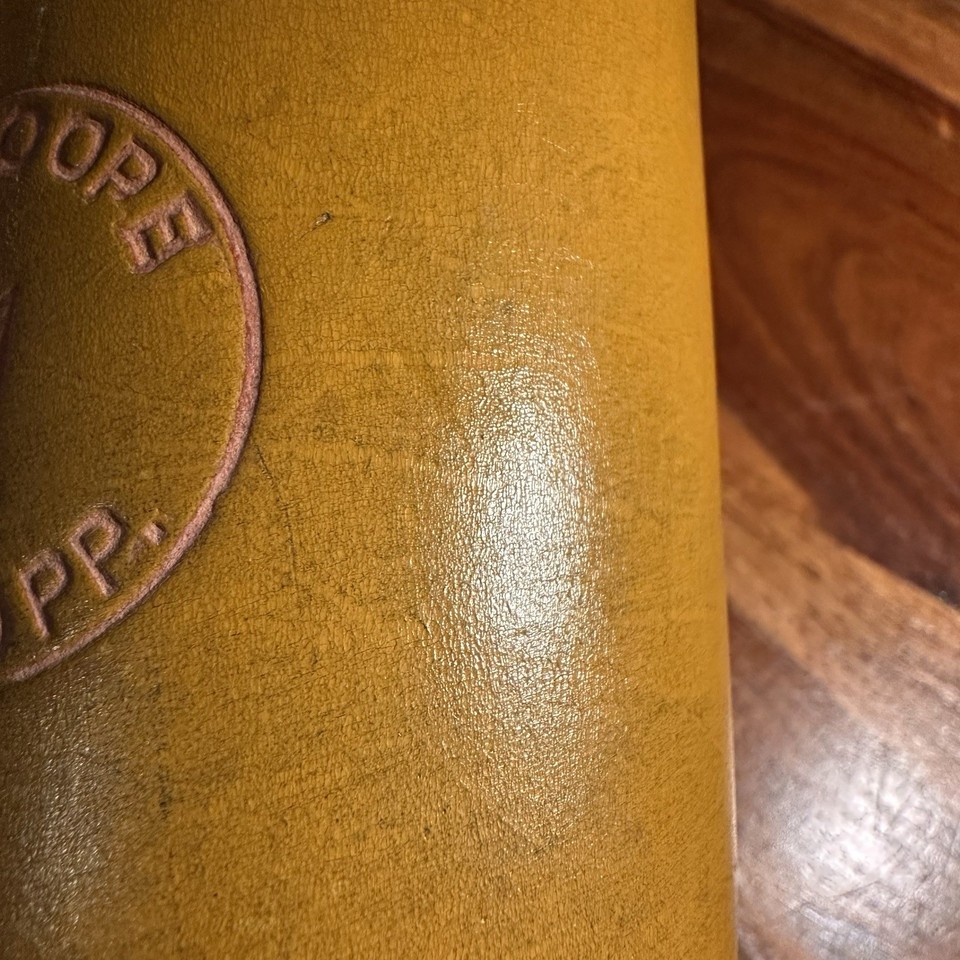 Vintage 1934–1959 Ind Coope Allsopp Leather Dice Cup Breweriana Pub Tan ...