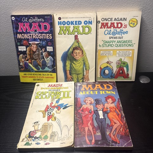 Vintage Mad Book Lot of 5 1983-1990 Paperback Warner Books | eBay