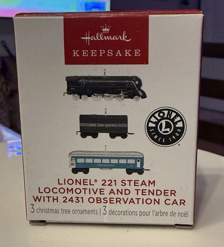 Hallmark 2024 Mini Lionel 221 Steam Locomotive & Tender w/ 2431 ...
