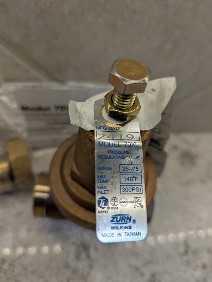 Zurn Wilkins 70XL 3/4" Pressure Reducing Valve | eBay