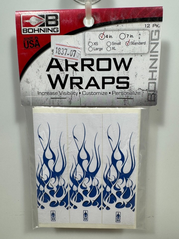 Bohning Arrow Wraps 4 Inch Standard 12-Pack USA Made - Multiple ...