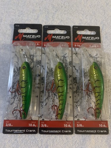 (LOT OF 3) MATZUO TOURNAMENT CRANK. 3/8oz. COLOR AS SHOWN NIP | eBay
