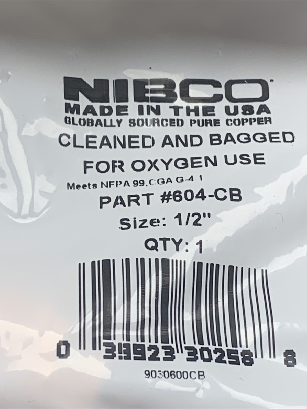 Lot of 5 Nibco 604-CB Tube Adapter Copper 1/2 In" Cleaned and Bagged | eBay