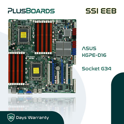 ASUS KGPE-D16 Dual Socket G34 DDR3 2x LAN Server Motherboard | eBay