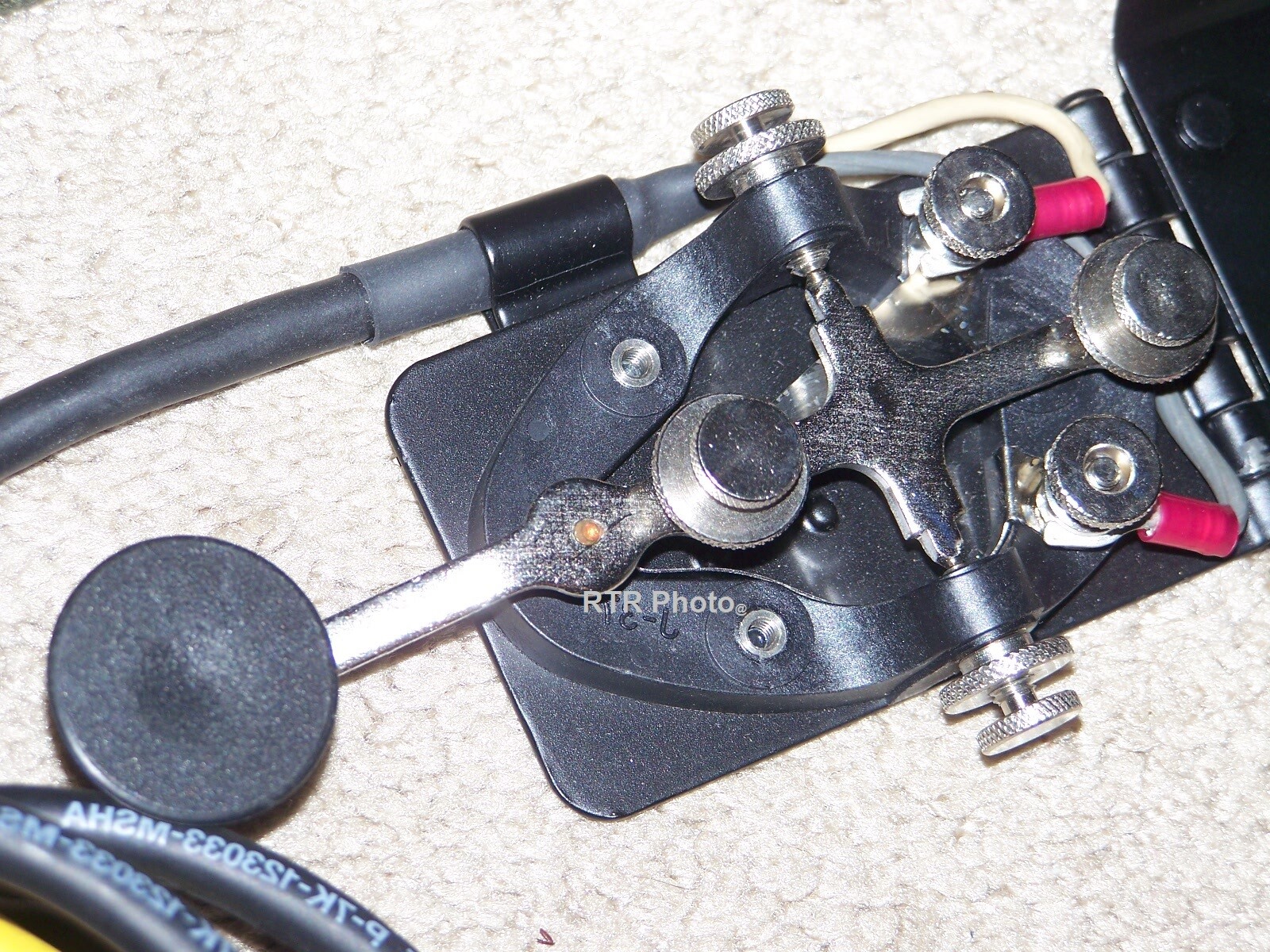 J37 Telegraph Key Morse Harris Radio CW U/229 J45 Knee Mount + PRC 25 ...