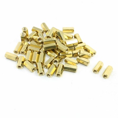 50Pcs vis M3x10mm Laiton Femelle PCB hexagonale piliers Entretoises ...