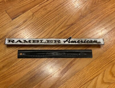 1960s TRUNK EMBLEM TRIM - AMC RAMBLER AMERICAN #3509704 - MEASURES 16 ...
