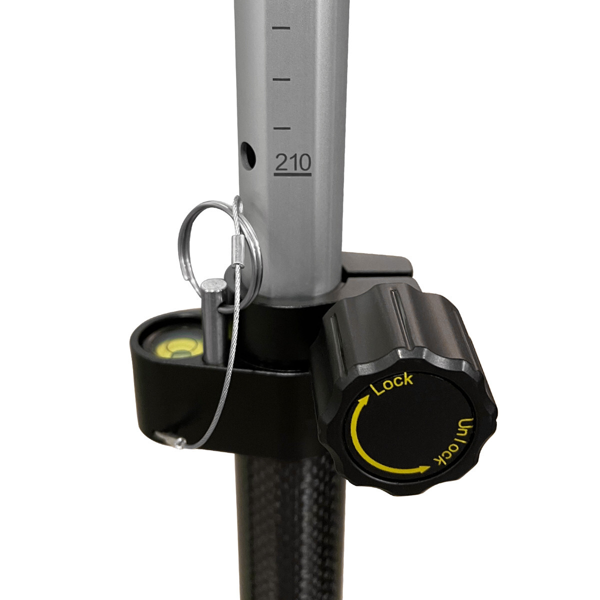 TELESCOPIC CARBON FIBER PRISM 2.1M GPS POLE FOR TRIMBLE TOPCON TOTAL ...