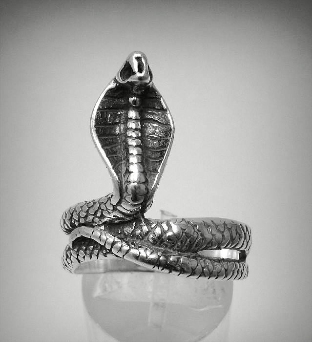 Genuine Sterling Silver Ring Solid 925 Snake Cobra Venom Handmade ...