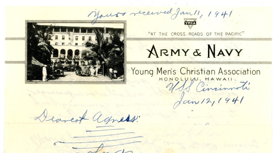 Jan 12, 1941 Air Mail Envelope & Letter Honolulu Hawaii Real Photo ...