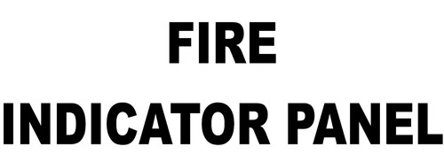 Fire Indicator Panel Door cupboards clearly identifying the service ...