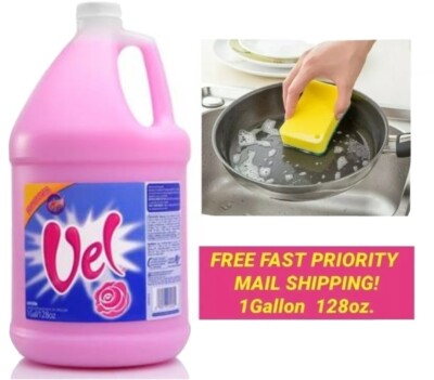(1 GALLON BOTTLE) Vel Rosita Ultra Concentrate Dish Grease Remover Soap ...