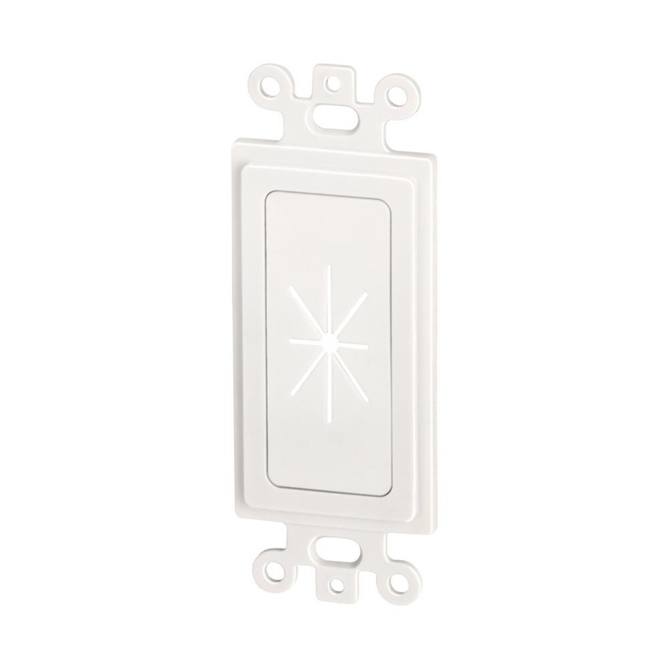 4x Wall Plate Insert Decora Flexible Opening Low Voltage Audio Video ...