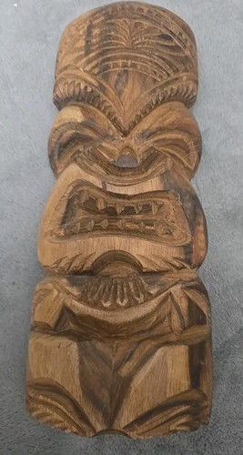 Kane Tiki. God Of Creation hawaiian wood carved tiki 9.5 In Good Luck ...