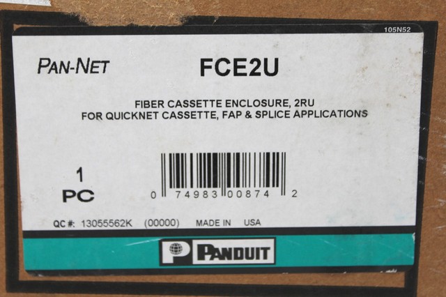 Panduit FCE2U Rack Mount Fiber Enclosure 2 RU for sale online | eBay