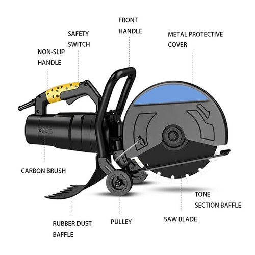 Electric Circular Saw Portable Cutting Machine Wood Metal Stone Tile ...