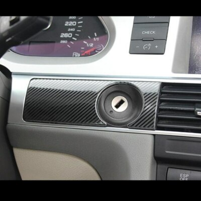 Carbon Fiber Style Keyhole Air Vents Panel Trim For Audi A6 C5 C6 2005 ...