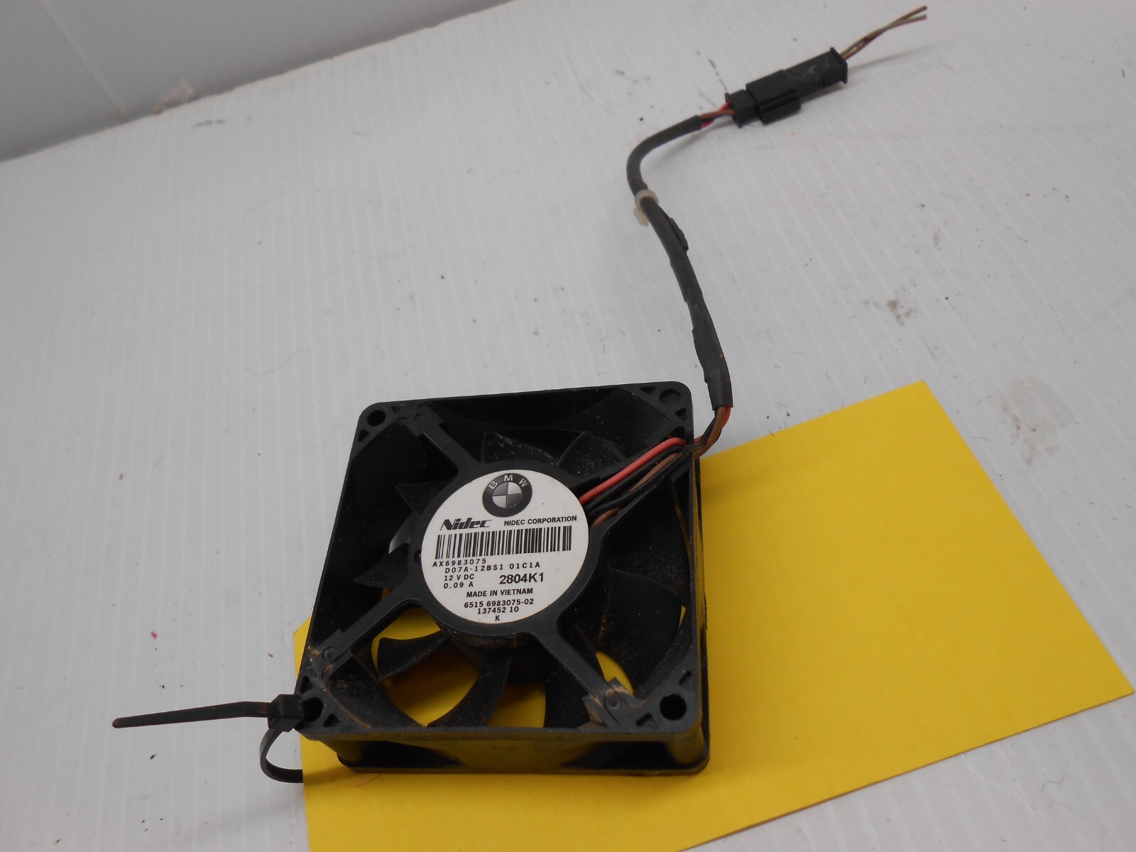 2014-16 BMW 535I Amplifier Cooling Fan OEM 65156983075 BY0258 | eBay