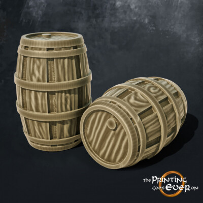 Barrel Scenery x2 Miniature | D&D DnD | | eBay