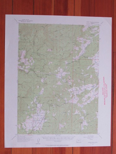Camas Valley Oregon 1957 Original Vintage USGS Topo Map | eBay