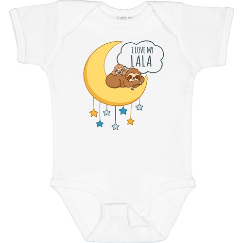 Inktastic I Love My Lala Baby Bodysuit Lalas Grandpa Grandfather ...