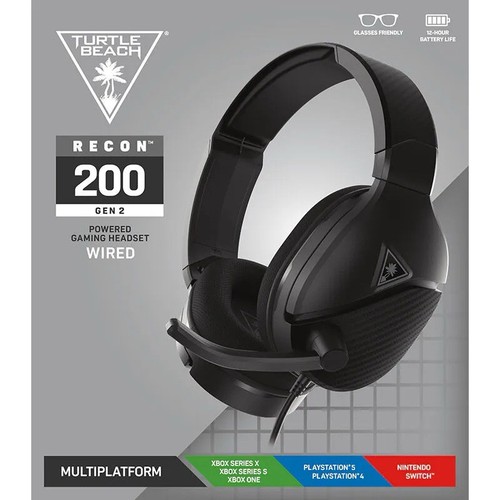 Turtle Beach Recon 200 Gen 2 Powered Gaming Headset - Xbox -PlayStation ...