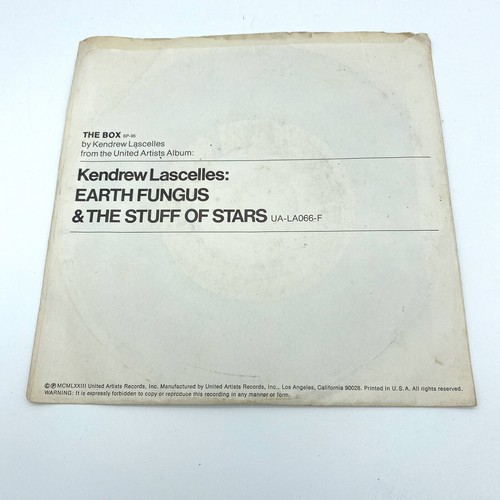Kendrew Lascelles Earth Fungus & The Stuff Of Stars 45 UA Records 1977 ...