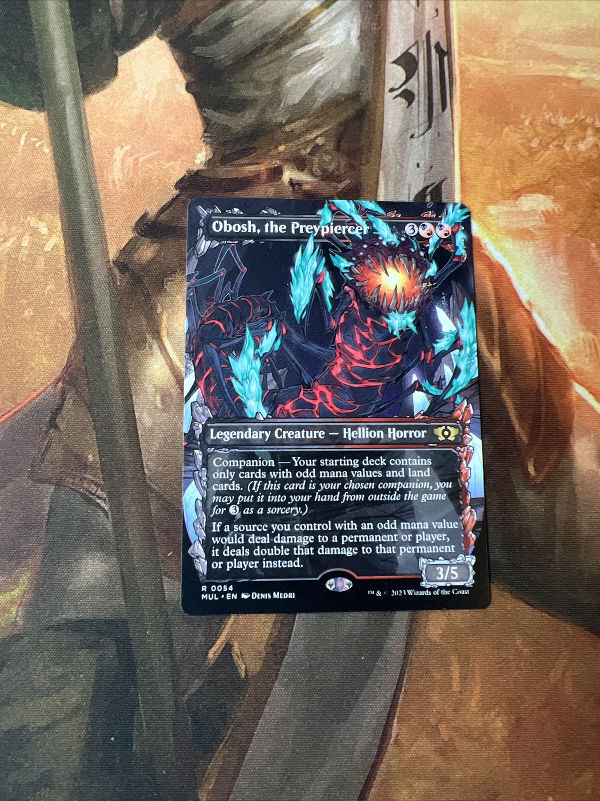 Magic the Gathering (mtg): MUL: Obosh, the Preypiercer - Rare - Full ...