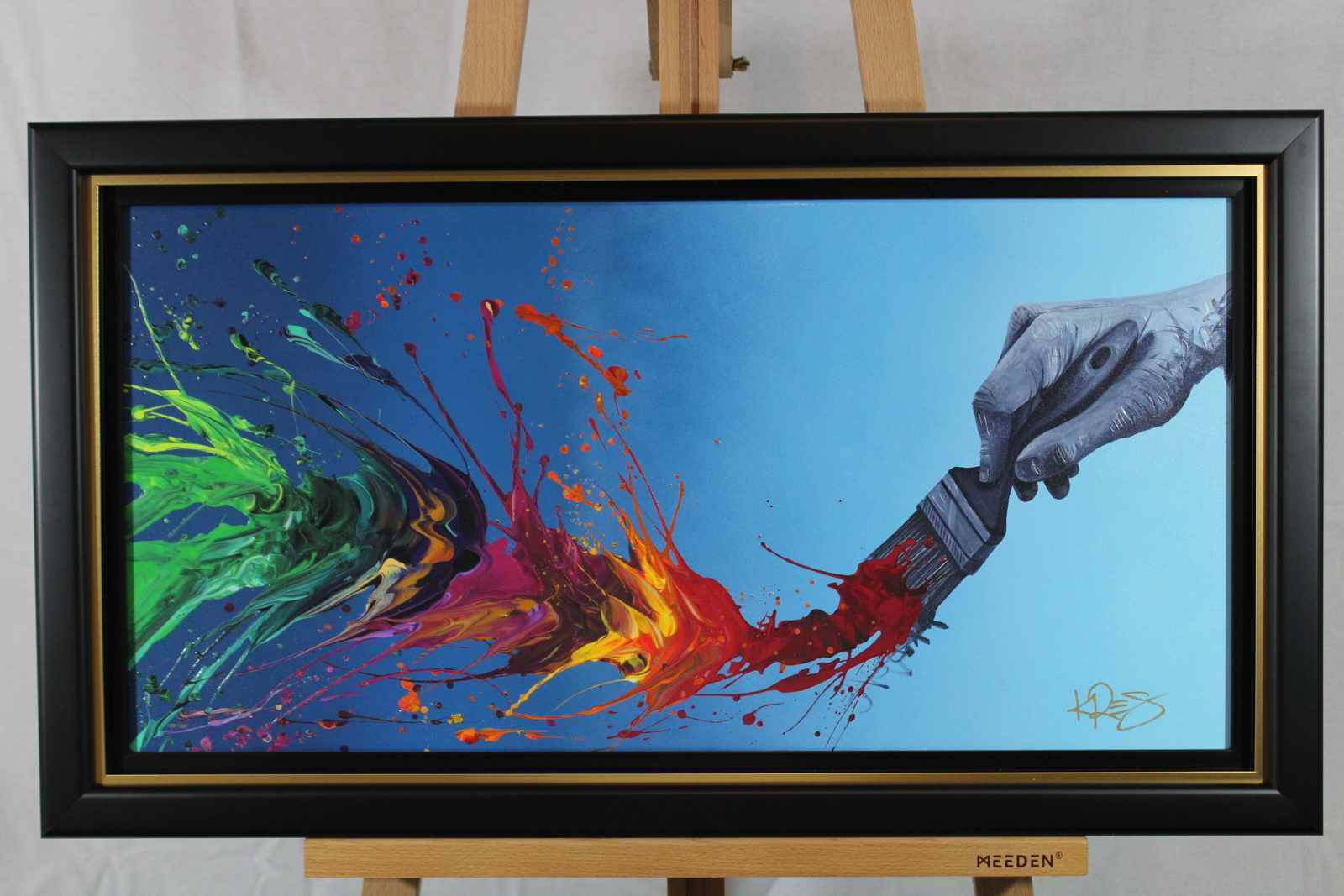 "Reflections" art piece by artist KRE8. Giclee in Color with hand ...