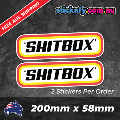 Shitbox Sticker Matchbox Funny Laptop Car Window Bumper 4x4 JDM Decal ...