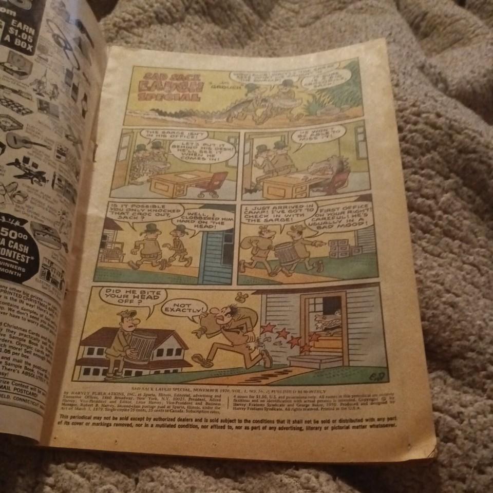 Sad Sack Laugh Special #56 Harvey Comics 1970 bronze age cartoon and ...